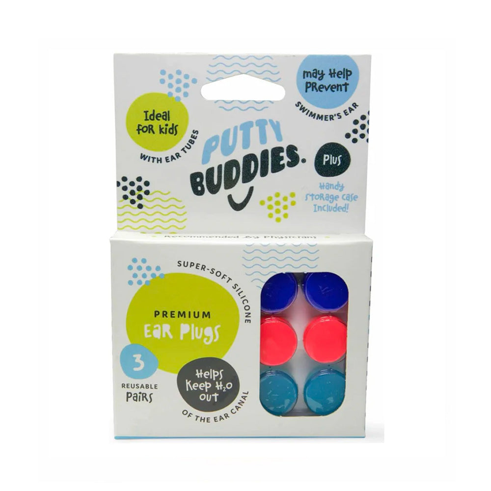 Buy Putty Buddies Kids Original Swimming Ear Plugs 3 Pairs Online ...