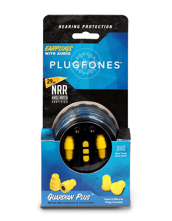 Buy Plugfones Guardian Earplug-Earphones Hybrid Online Australia | Earjobs