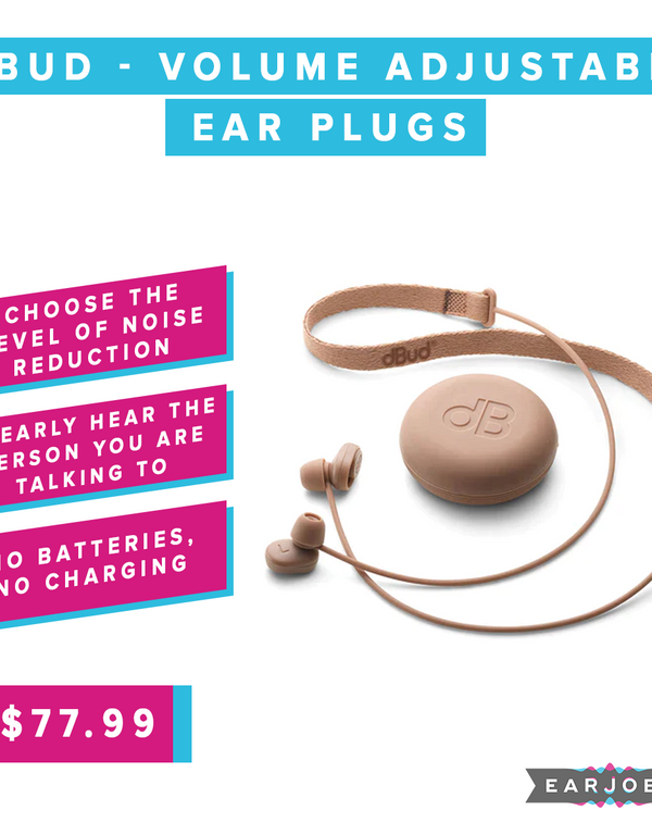 Buy dBud - Volume Adjustable Ear Plugs Online Australia | Earjobs